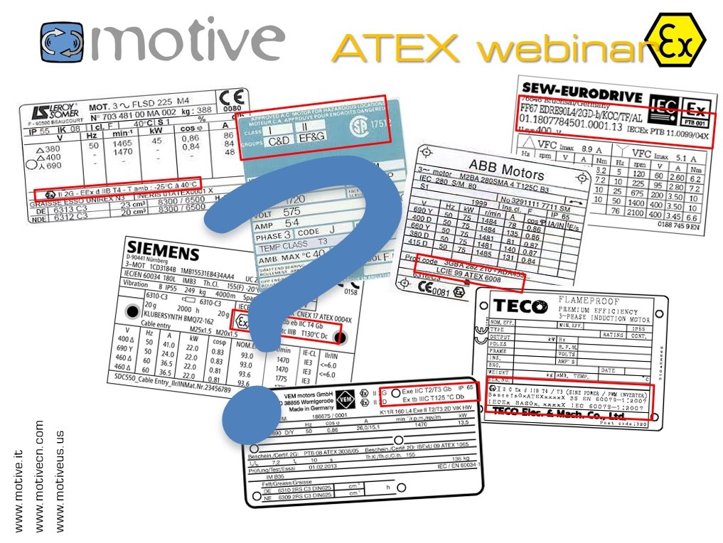 ATEX in electric motors, gearboxes and variable speed drives - motive ...